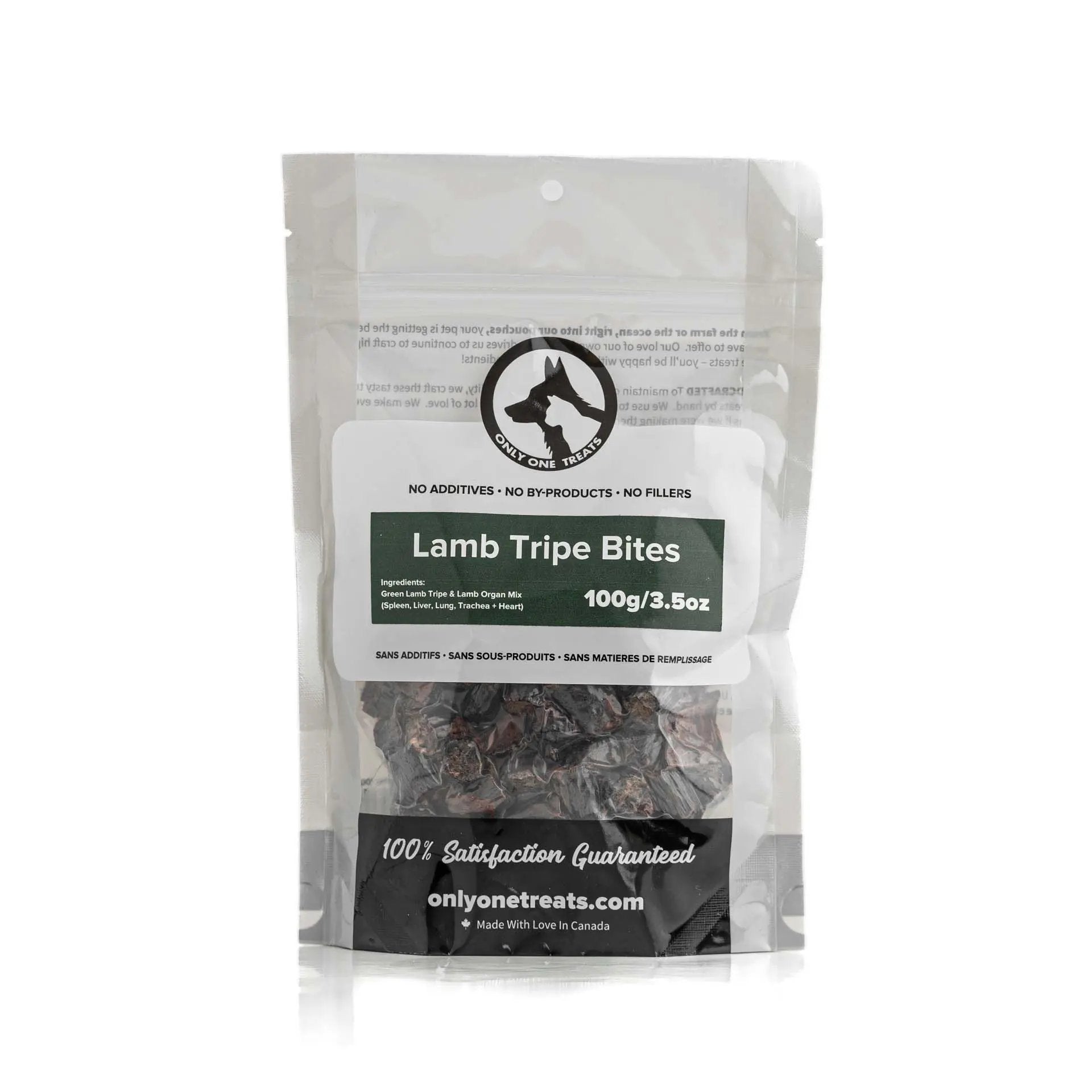 Lamb Tripe Bites 100g - PAWMART Pet Store - Grooming - Toronto